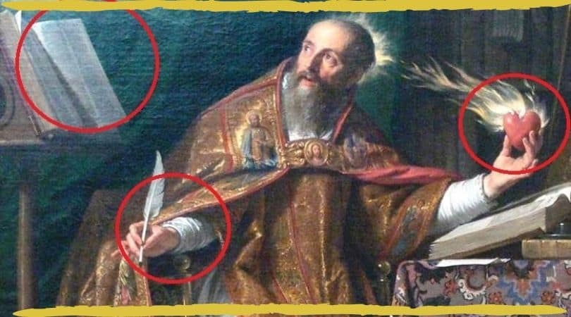 St Augustine | Iconography and attributes - Citaliarestauro